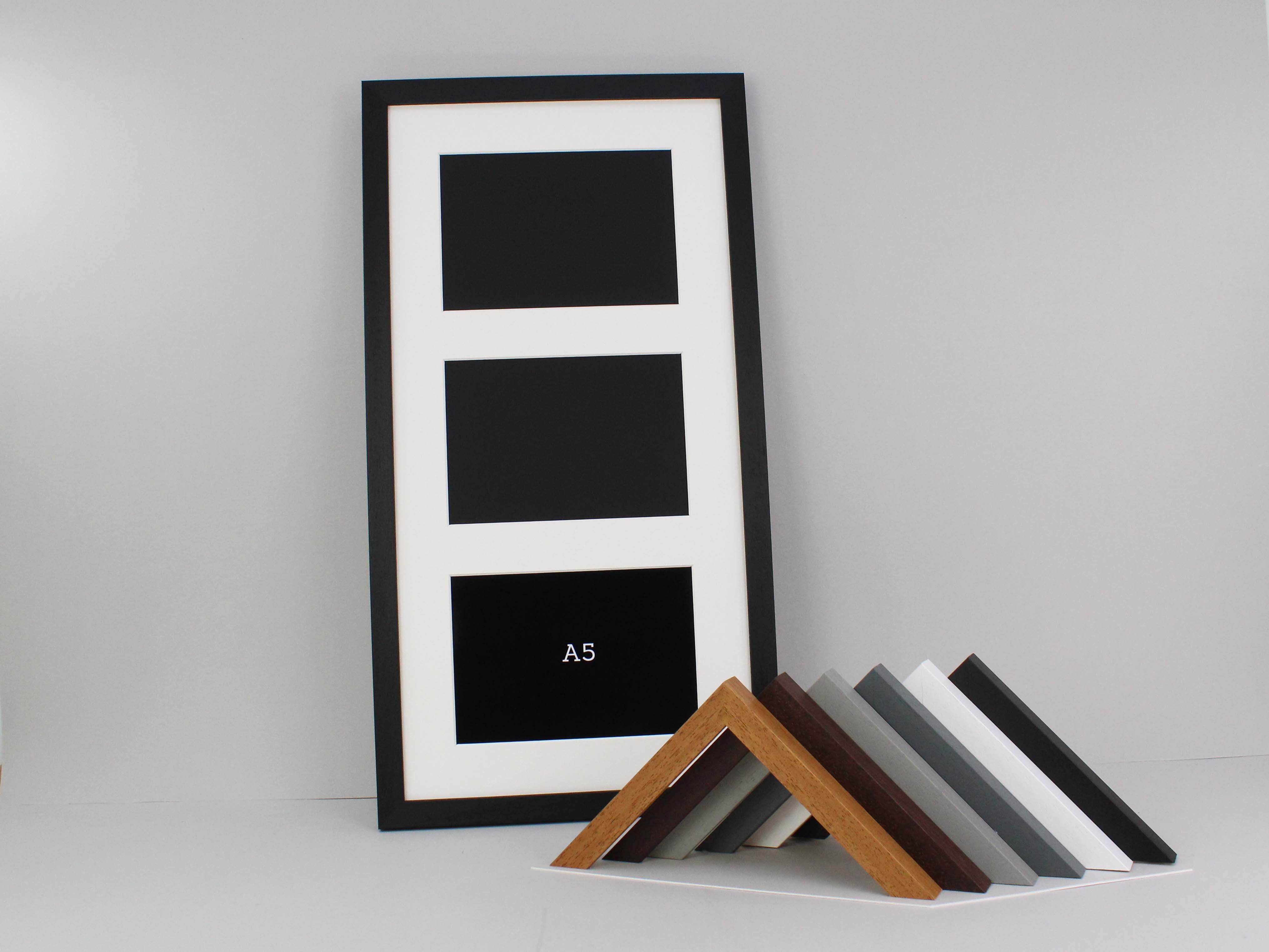 Wooden Multi Aperture Frames to suit A5 sized prints / photographs ...