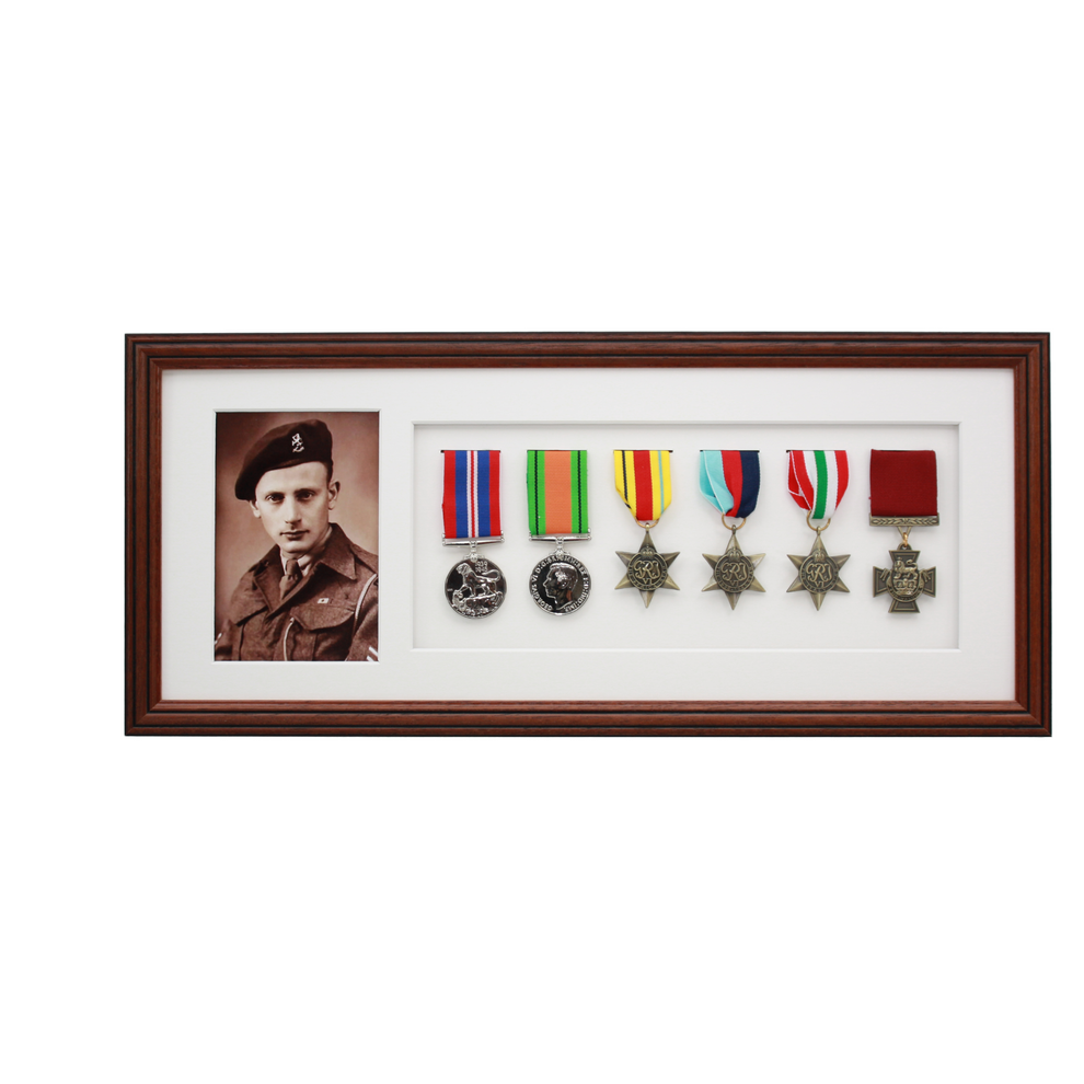 Military Medal display Frame for six Medals and one photo - Traditional ...