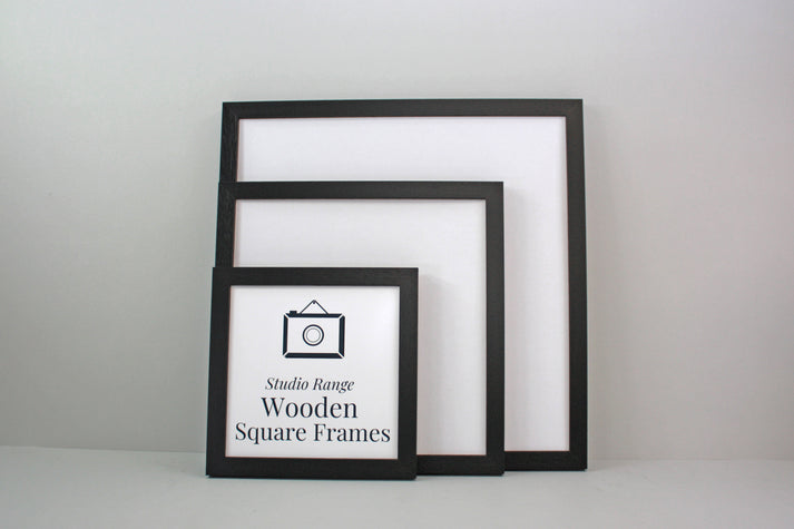 Black Square Frame - Wooden Frames - Standard Sizes - Made in the UK ...