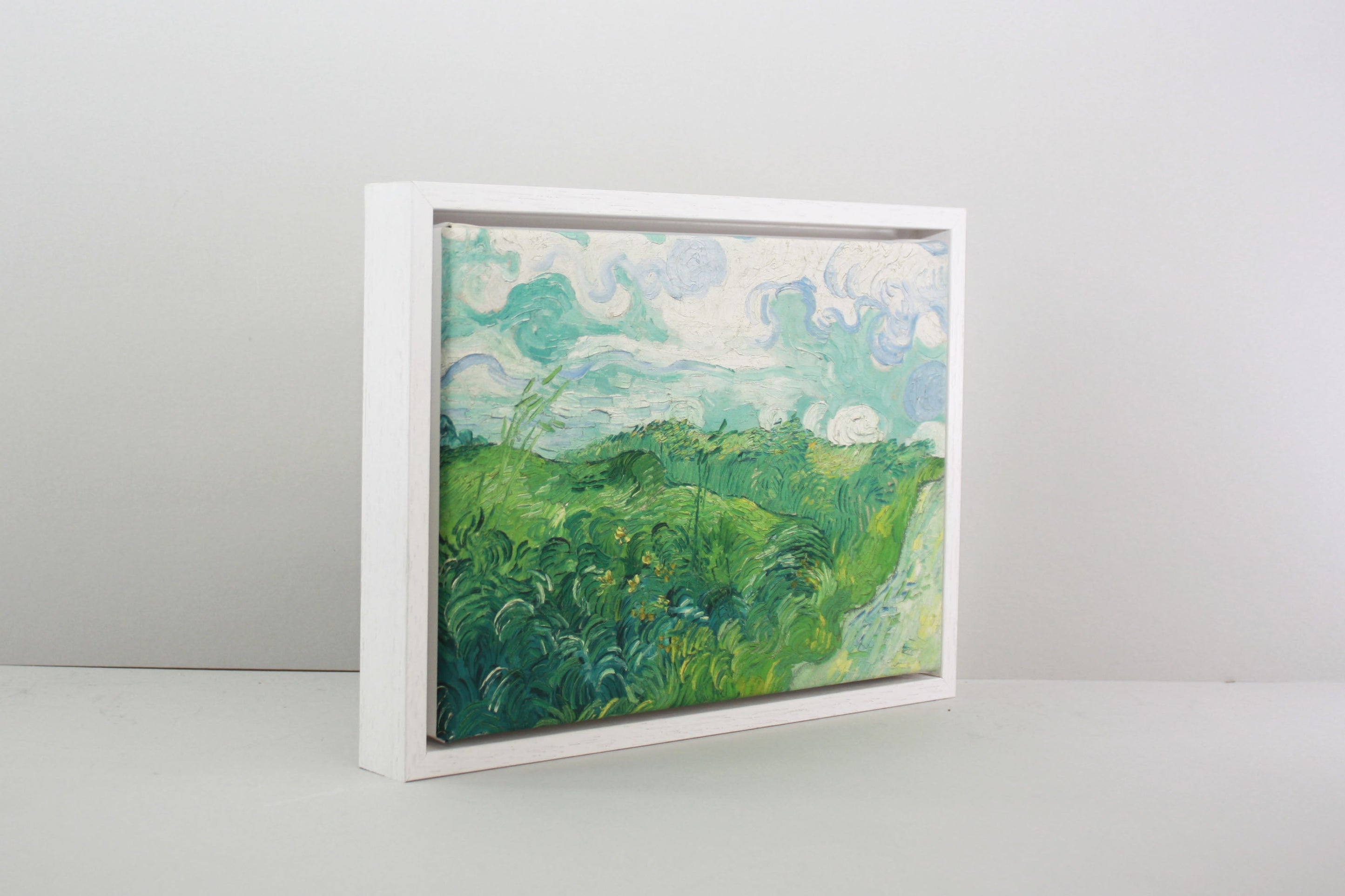 White Wooden Tray Frames. 22mm Deep. Floating Effect for Canvases ...