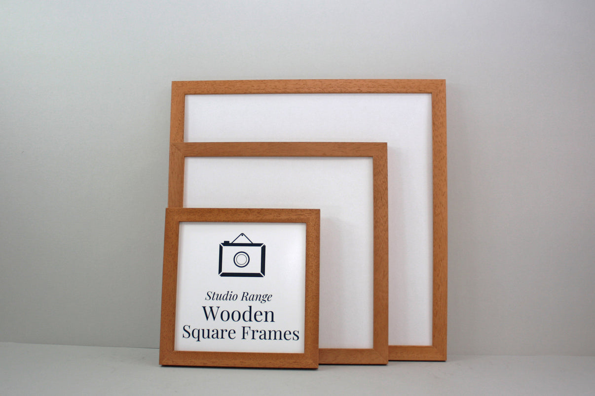 Oak Colour Square Frame - Wooden Frames - Standard Sizes - Made in UK ...